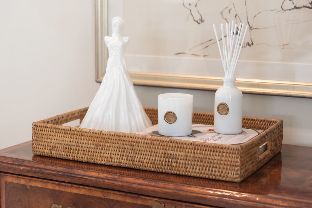 Rattan Woven Rectangular Tray – Fig & Dove