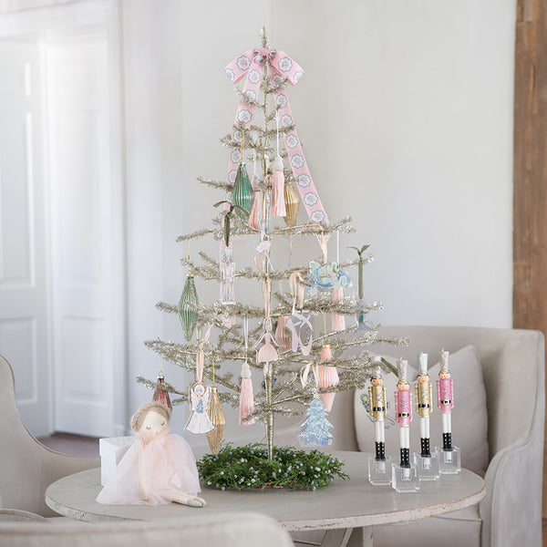 Tabletop Tinsel Tree 3' – Fig & Dove