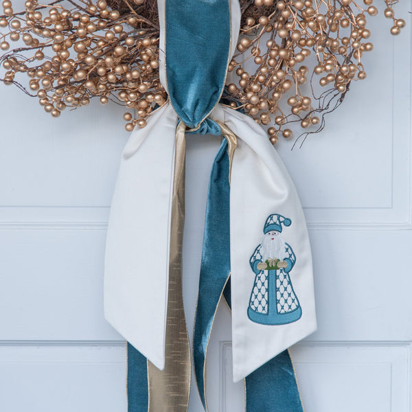 Santa Wreath Sash – Fig & Dove