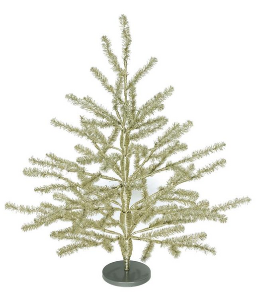 Tabletop Tinsel Tree 3' – Fig & Dove