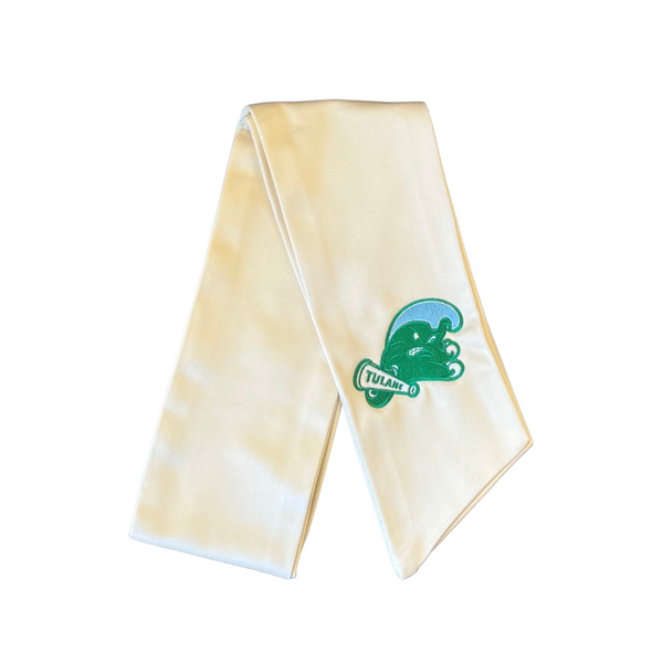 Team Spirit Tulane Wreath Sash – Fig & Dove