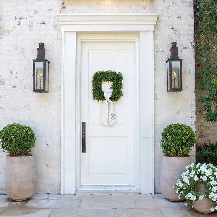 Square Boxwood Wreath - 18" – Fig & Dove