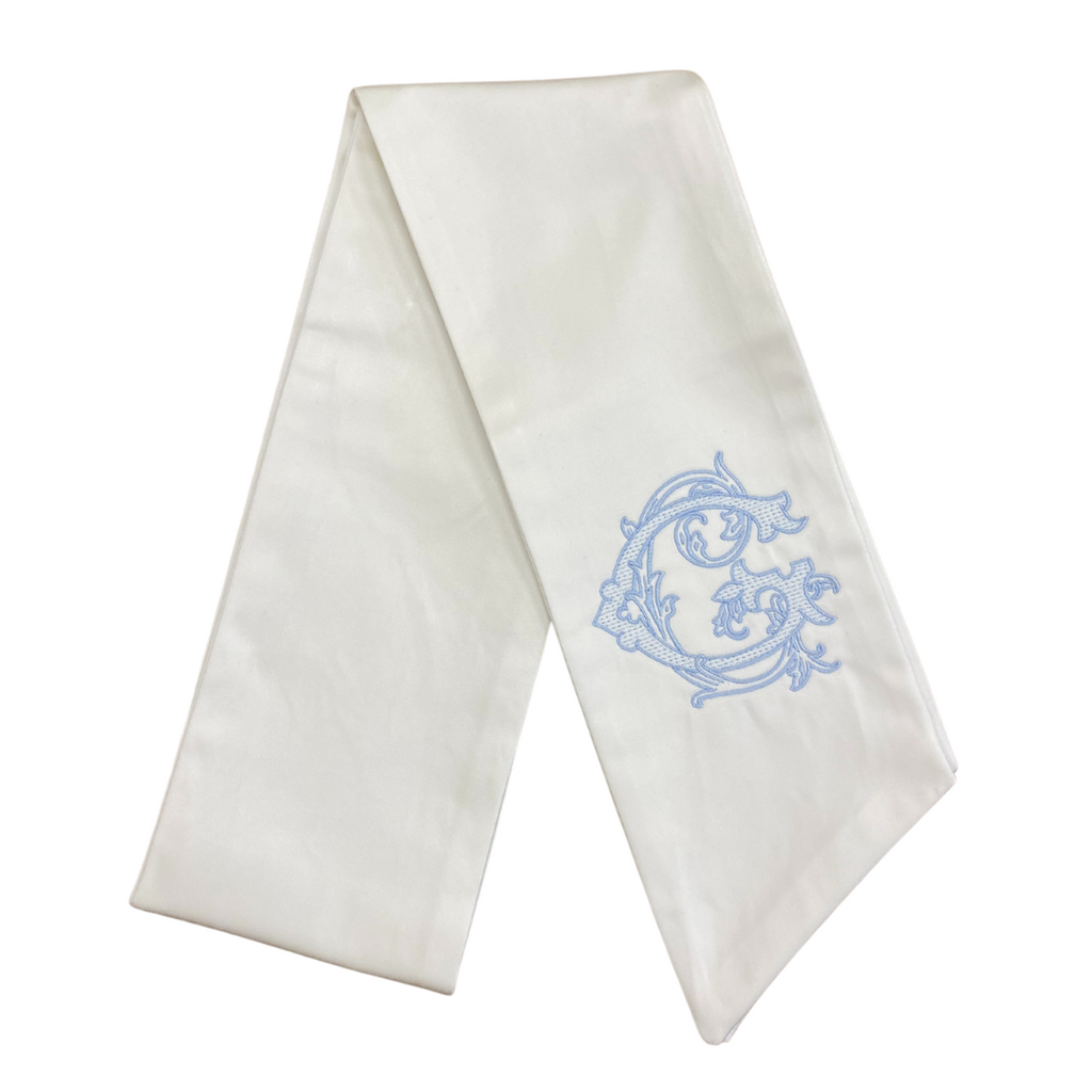 Monogram Wreath Sash | Wreath Sash | Front Door Decor | How to tie ...