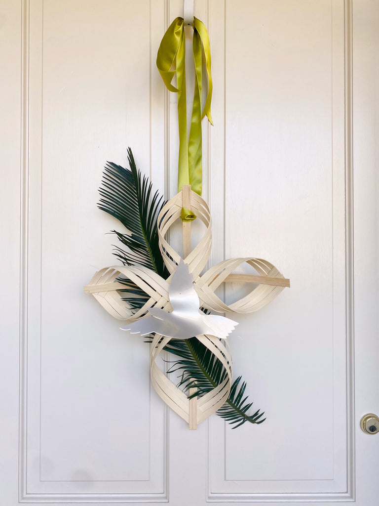 Woven Bamboo Cross – Fig & Dove