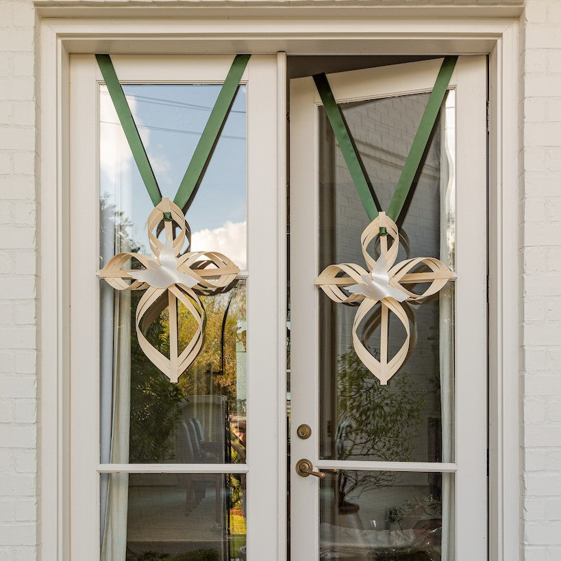 Woven Bamboo Cross – Fig & Dove