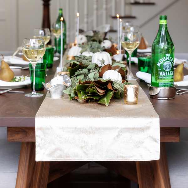 Gold & Silver Grain Reversible Table Runner |Table Runner| Tablescape ...