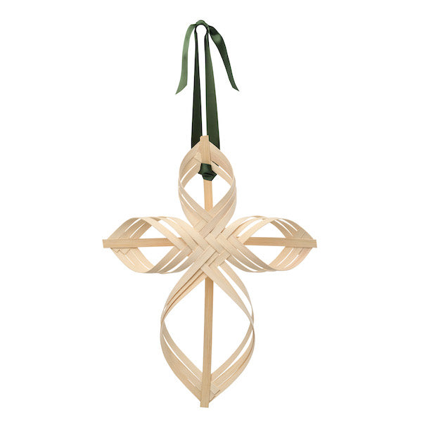 Woven Bamboo Cross – Fig & Dove