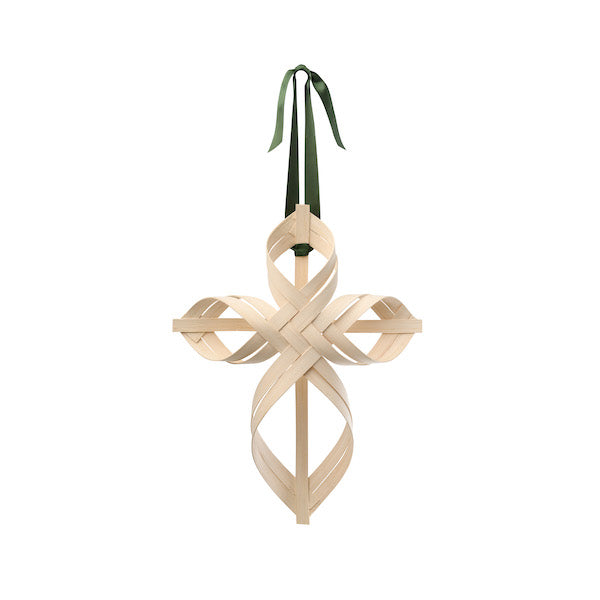 Woven Bamboo Cross – Fig & Dove