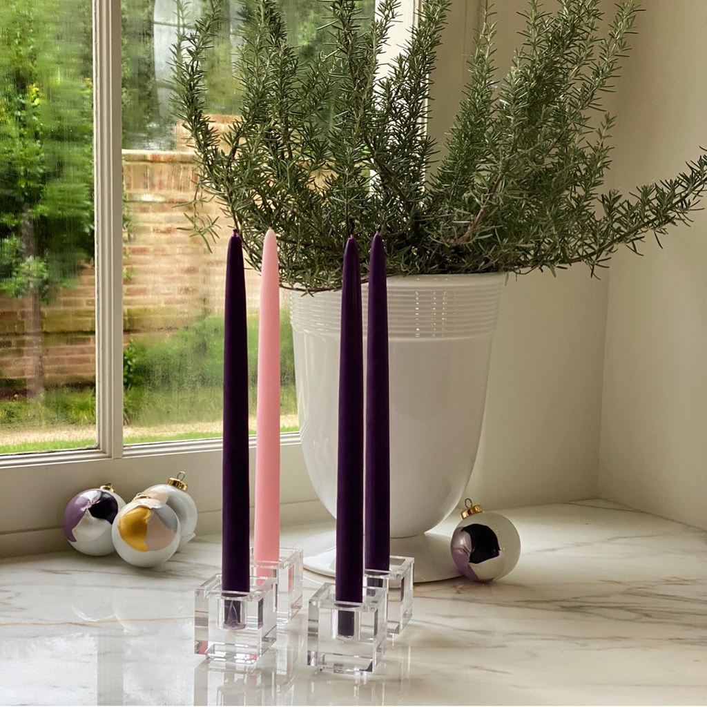 Acrylic Stackable Candle Holders (Set of 4)| Candle Holders |Advent ...